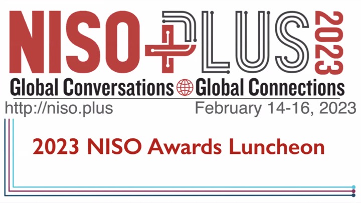 Celebrating Our NISO Plus 2023 Award Winners